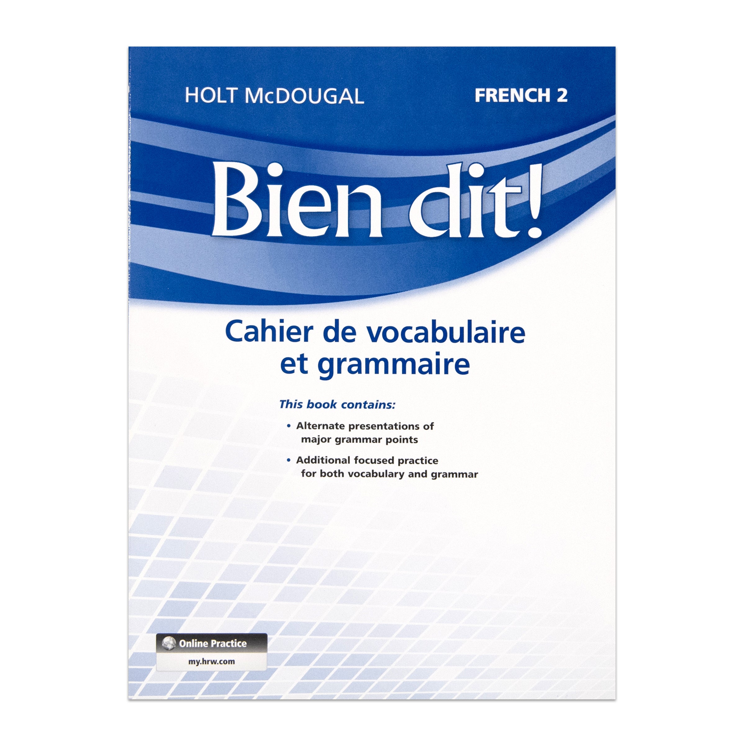 French 2 Bien Dit Vocab Workbook | Briarcrest Christian School